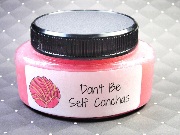Don't be self conchas body sugar scrub with concha soap part of our La